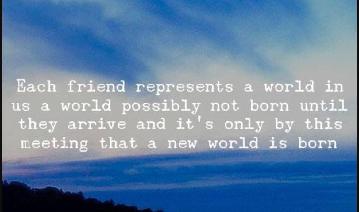 The world of friends